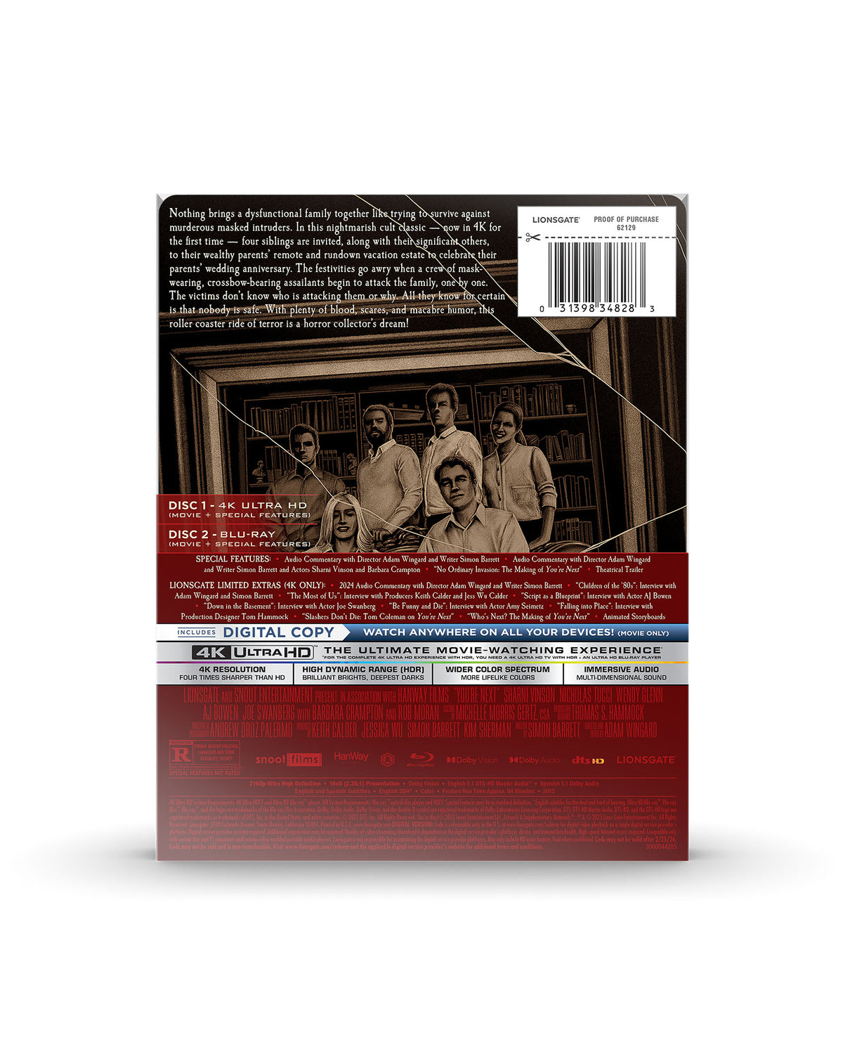 You're Next 4K SteelBook® – Lionsgate Limited
